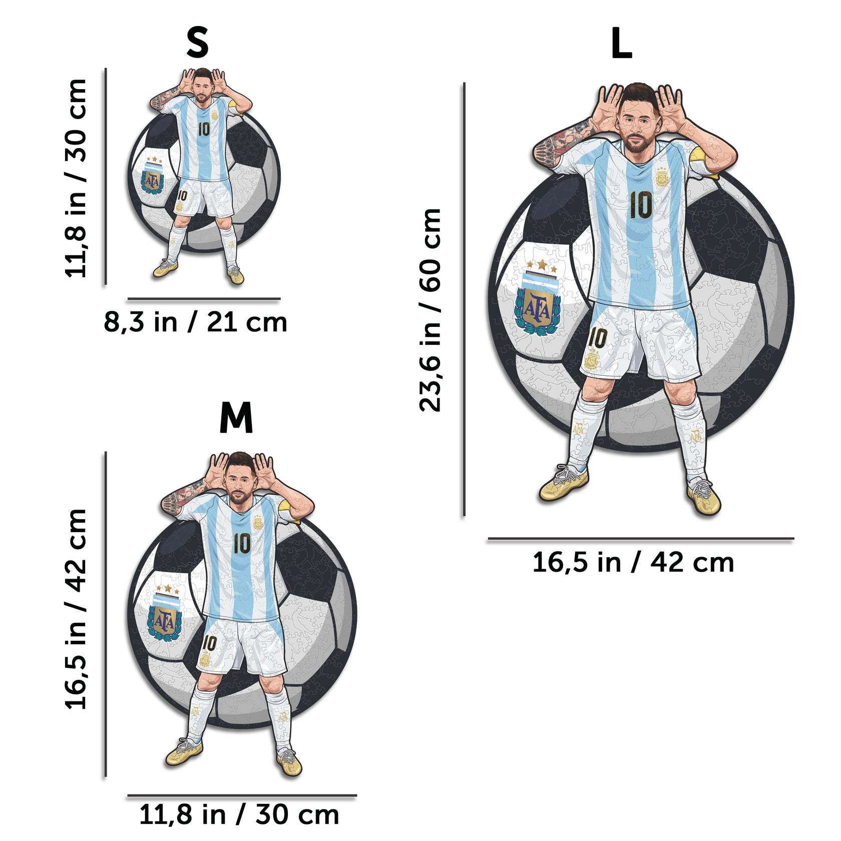 Lionel Messi - Wooden Puzzle – Iconic Puzzles