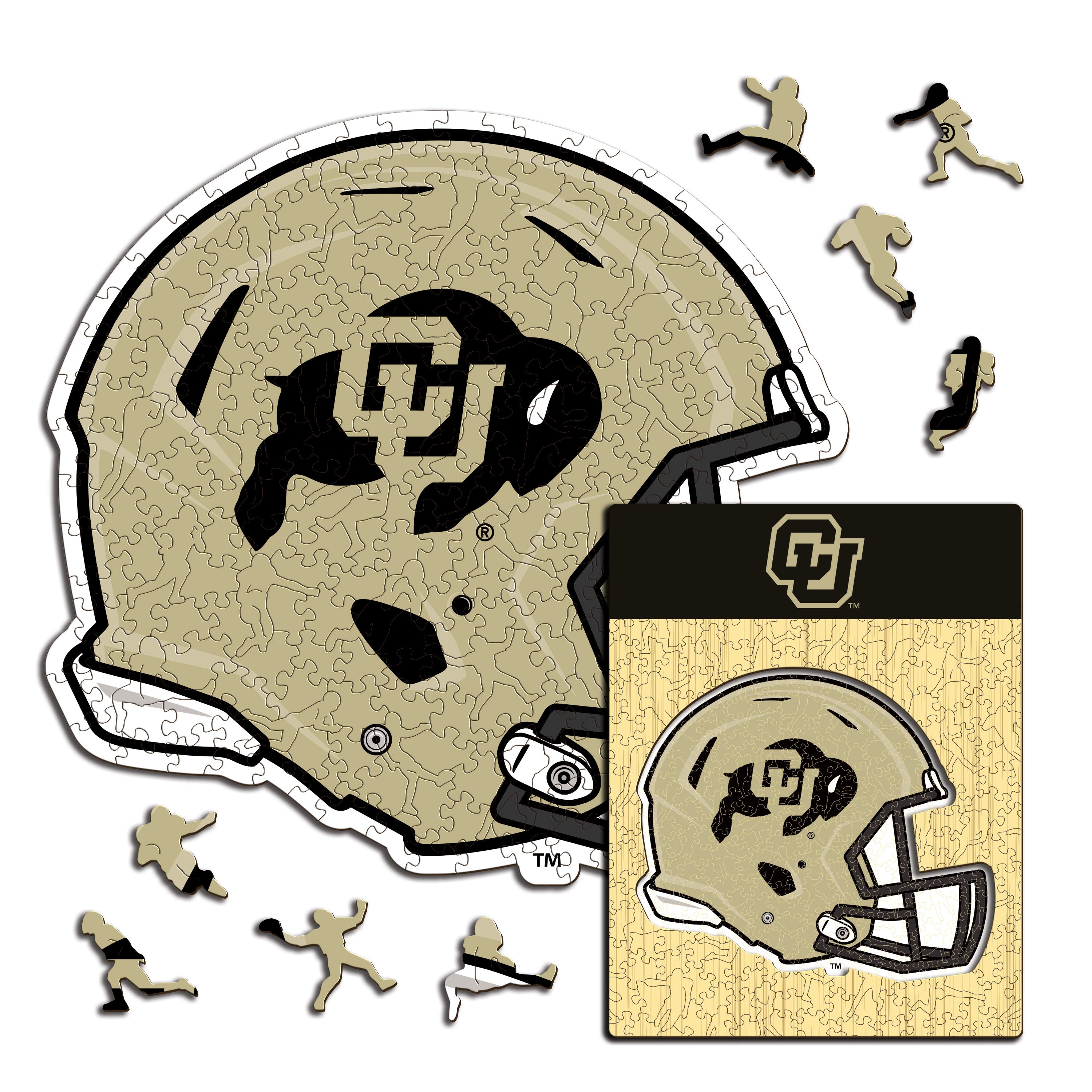 University of Colorado Helmet - Wooden Puzzle – Iconic Puzzles
