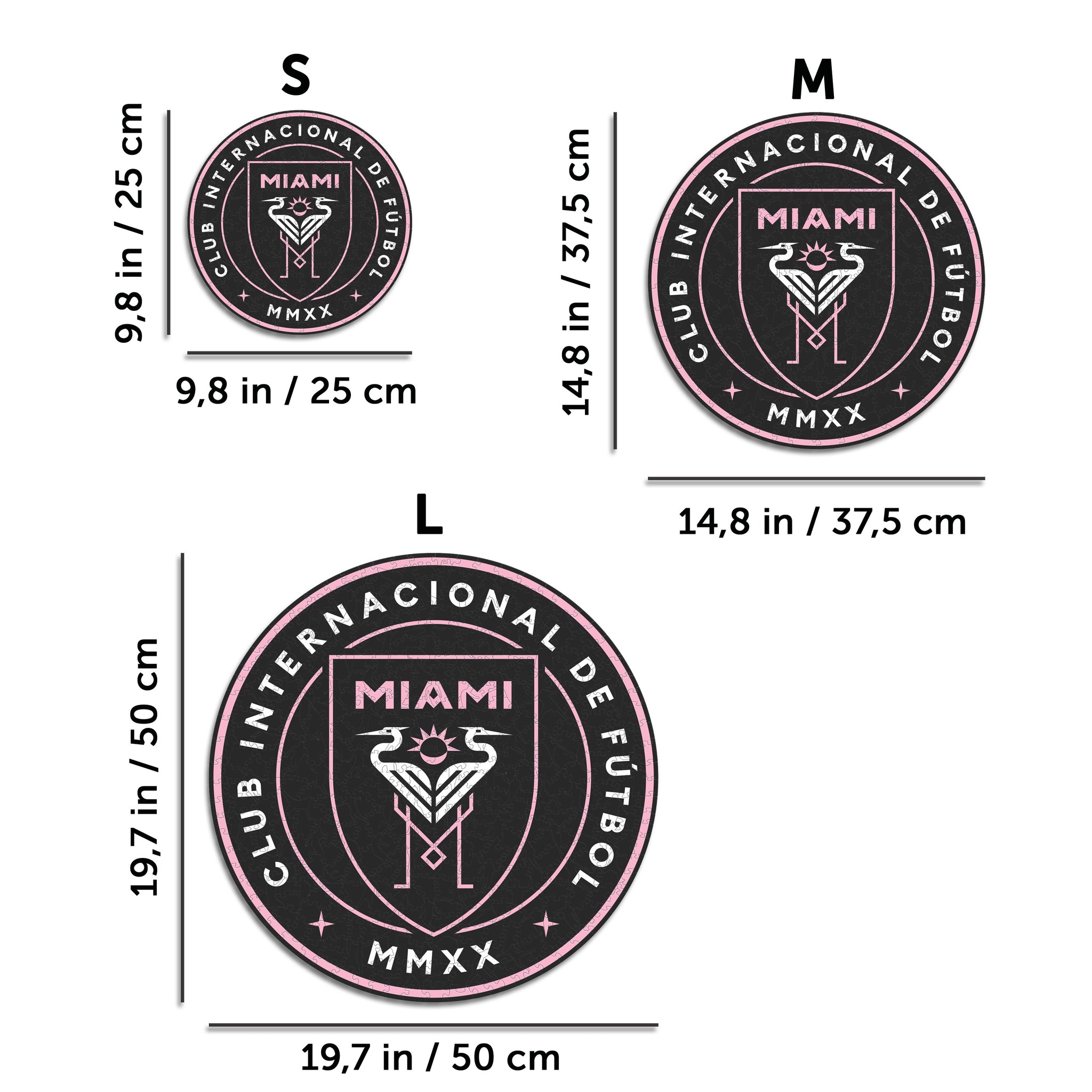 Inter Miami CF® Logo - Wooden Puzzle – Iconic Puzzles