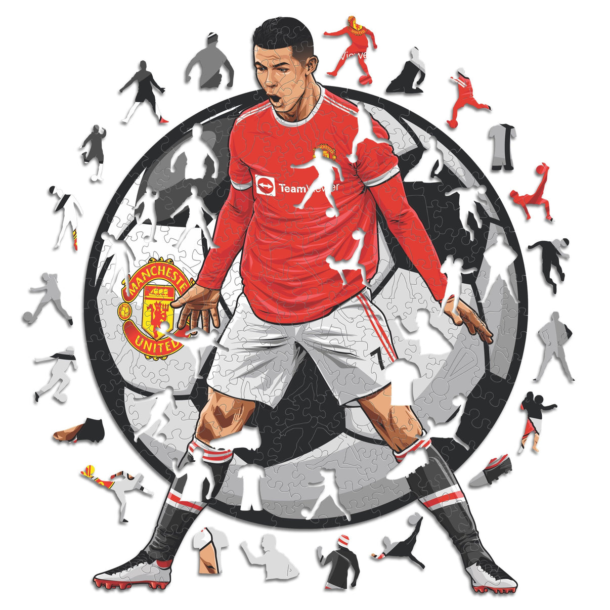 Cristiano Ronaldo - Wooden Puzzle – Iconic Puzzles