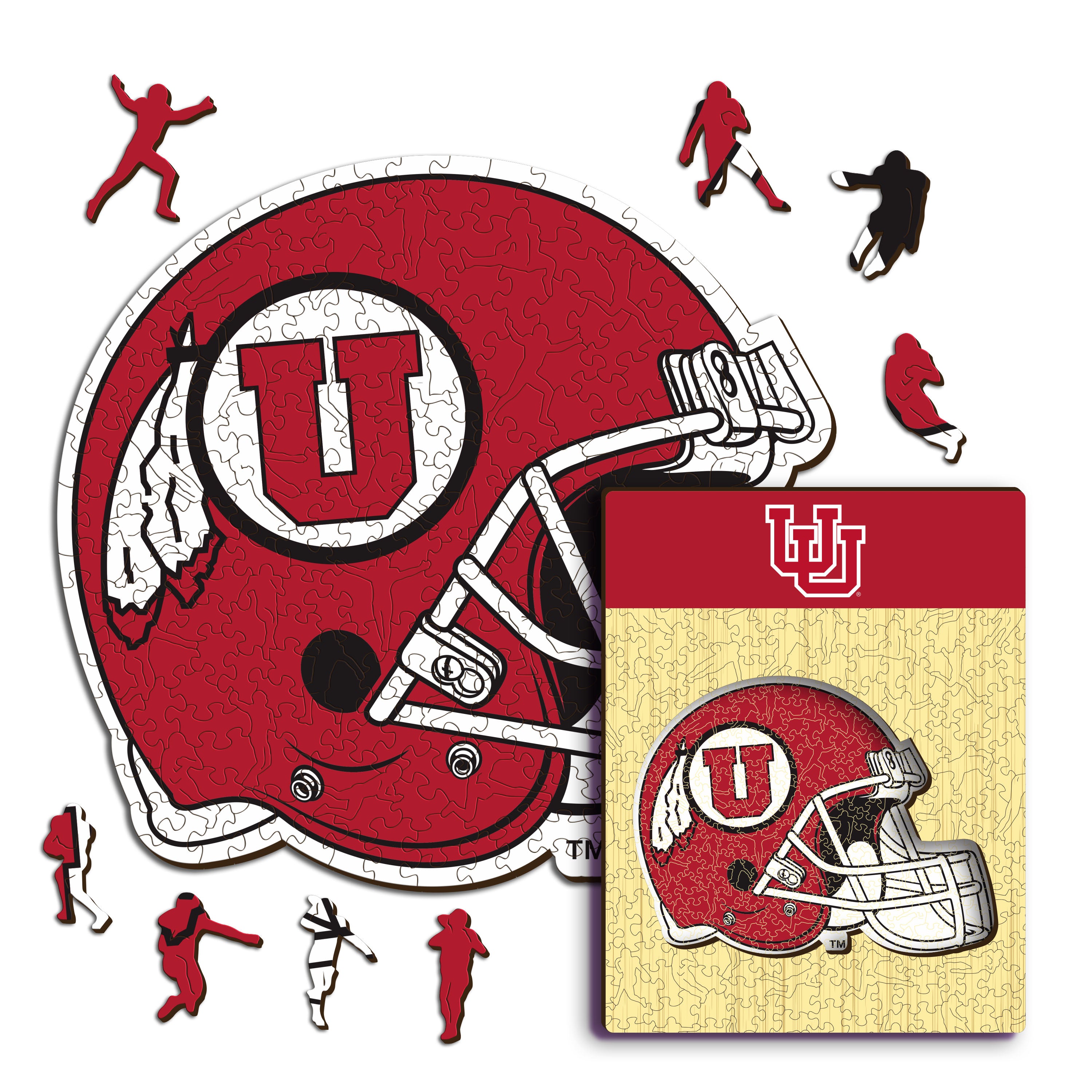 Utah Utes Helmet Wooden Puzzle – Iconic Puzzles