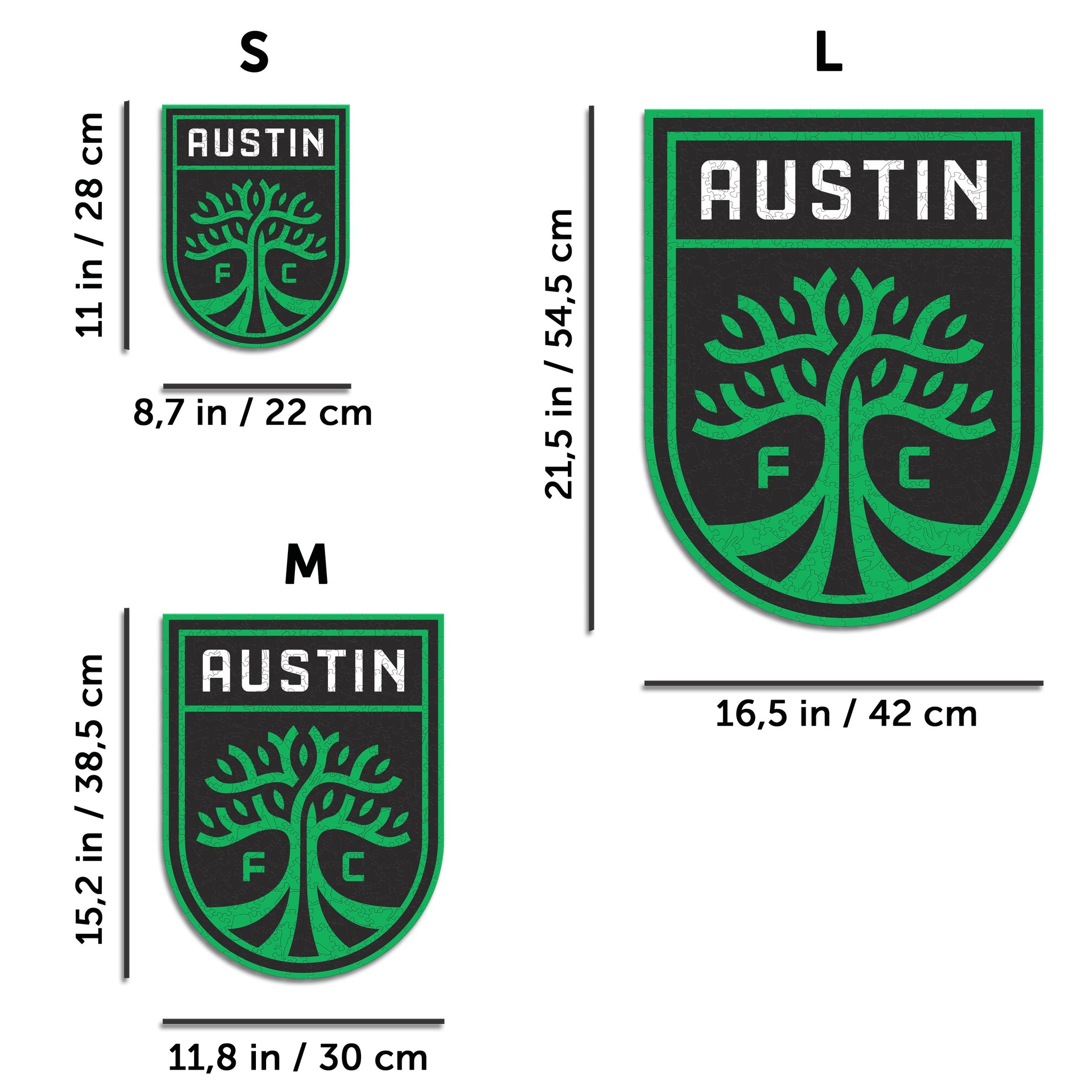 Austin FC® Logo - Wooden Puzzle – Iconic Puzzles