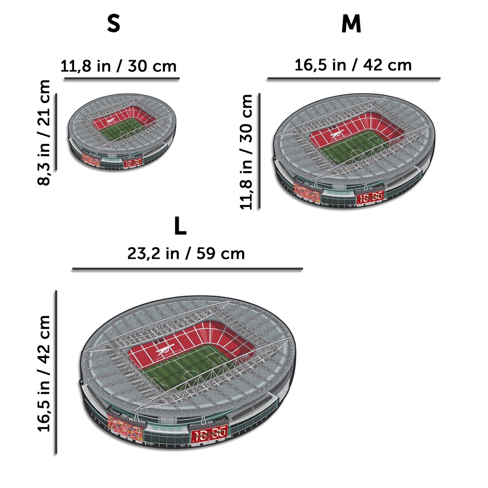 Arsenal FC® Emirates Stadium - Wooden Puzzle – Iconic Puzzles