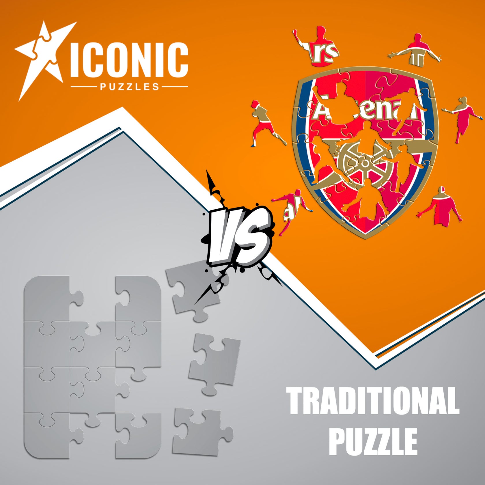 Arsenal FC® Logo - Wooden Puzzle – Iconic Puzzles