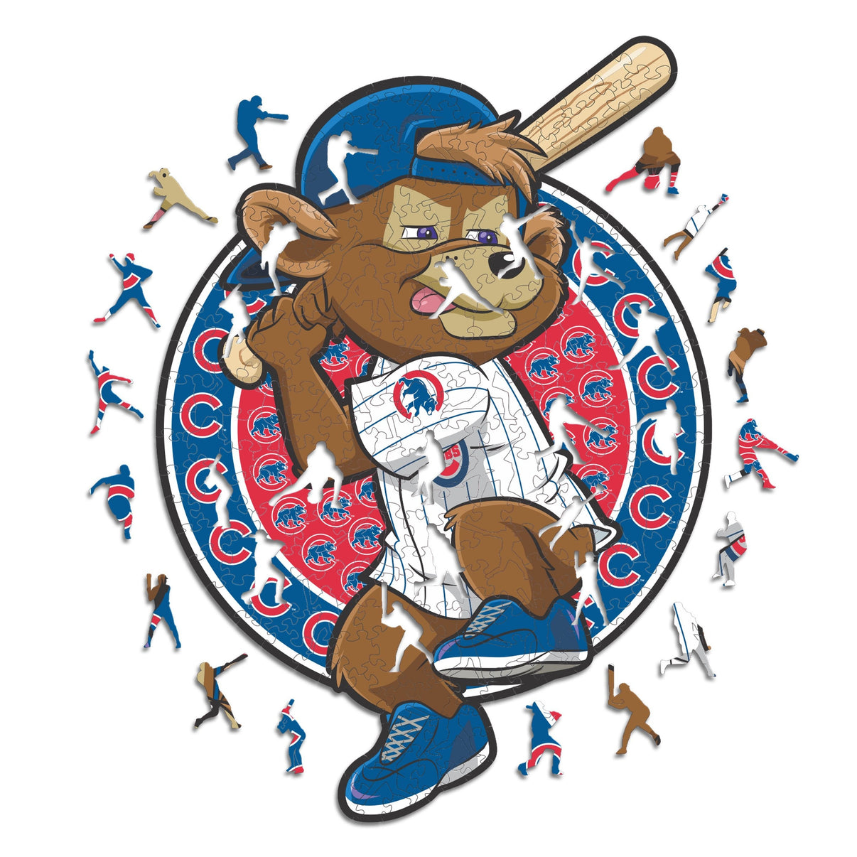 Chicago Cubs™ Mascot - Wooden Puzzle – Iconic Puzzles