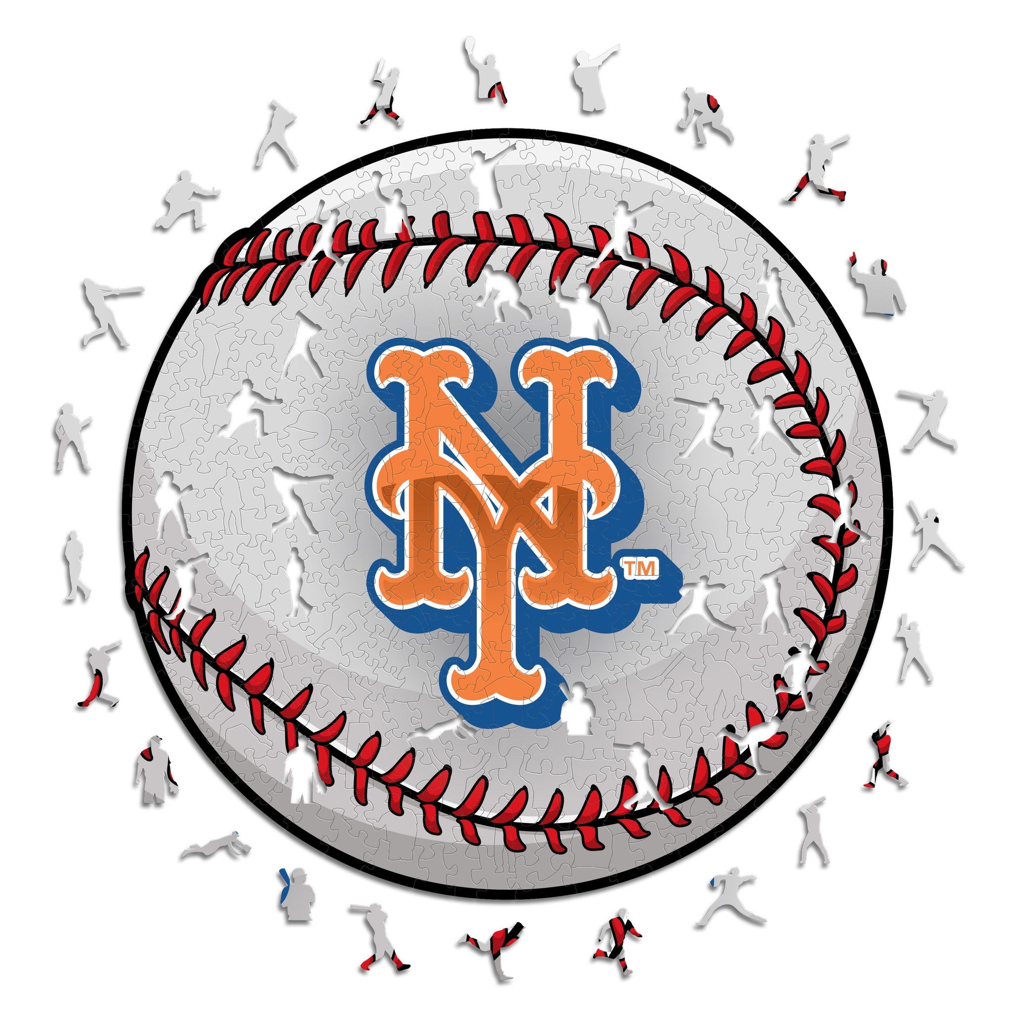2 PACK New York Mets™ Ball + Primary Logo – Iconic Puzzles