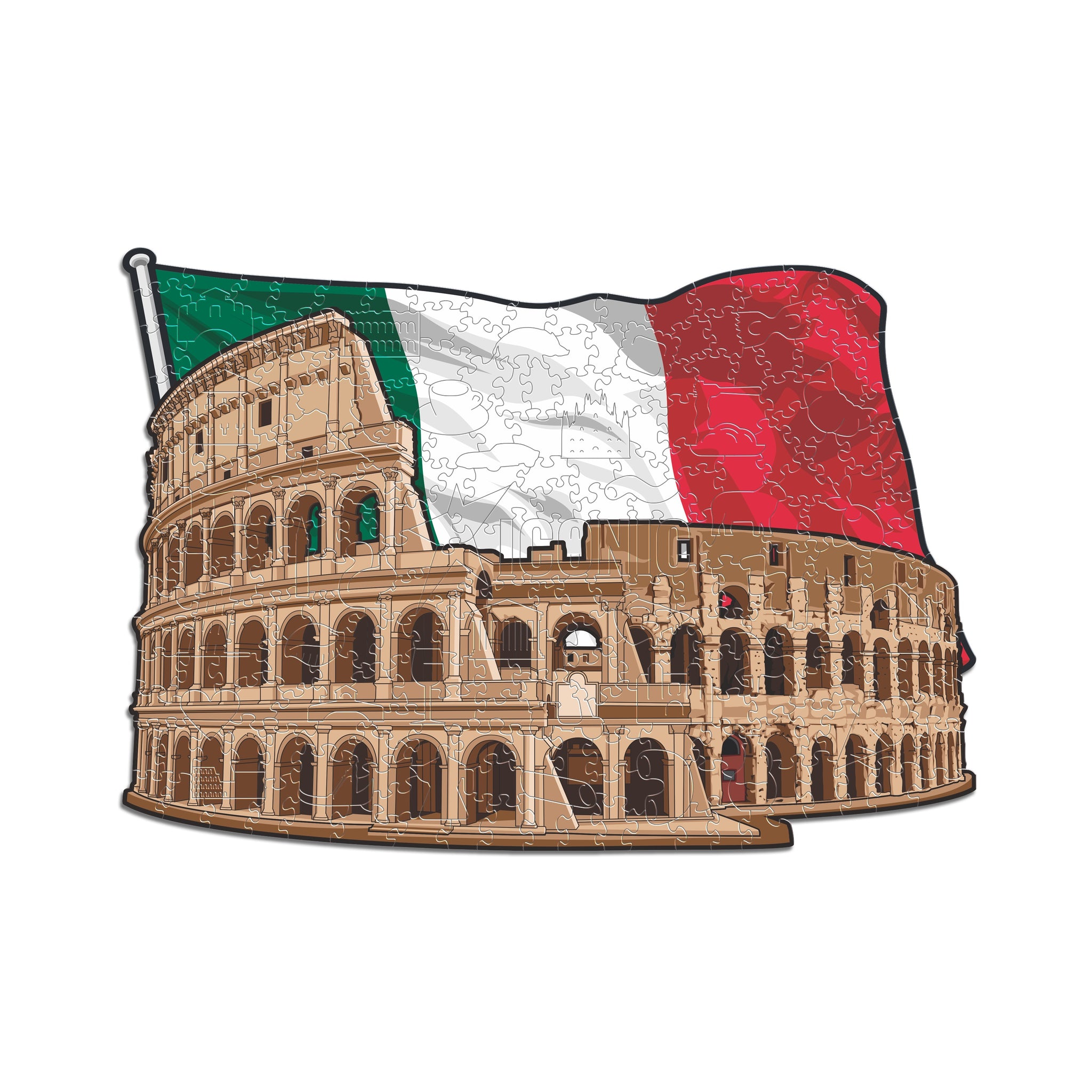 Colosseum - Wooden Puzzle – Iconic Puzzles