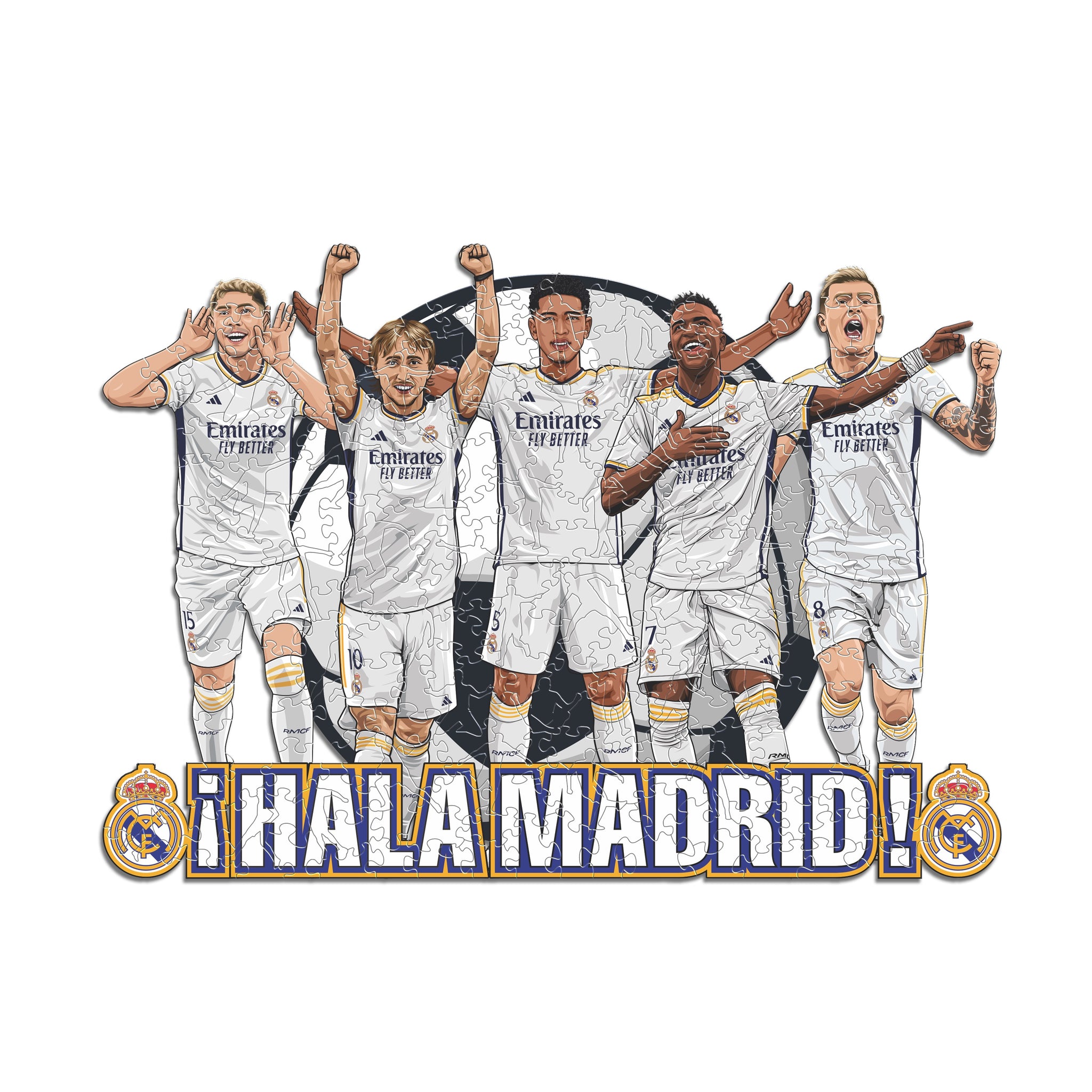 Real Madrid CF® 5 Players - Wooden Puzzle (LIMITED EDITION) – Iconic ...