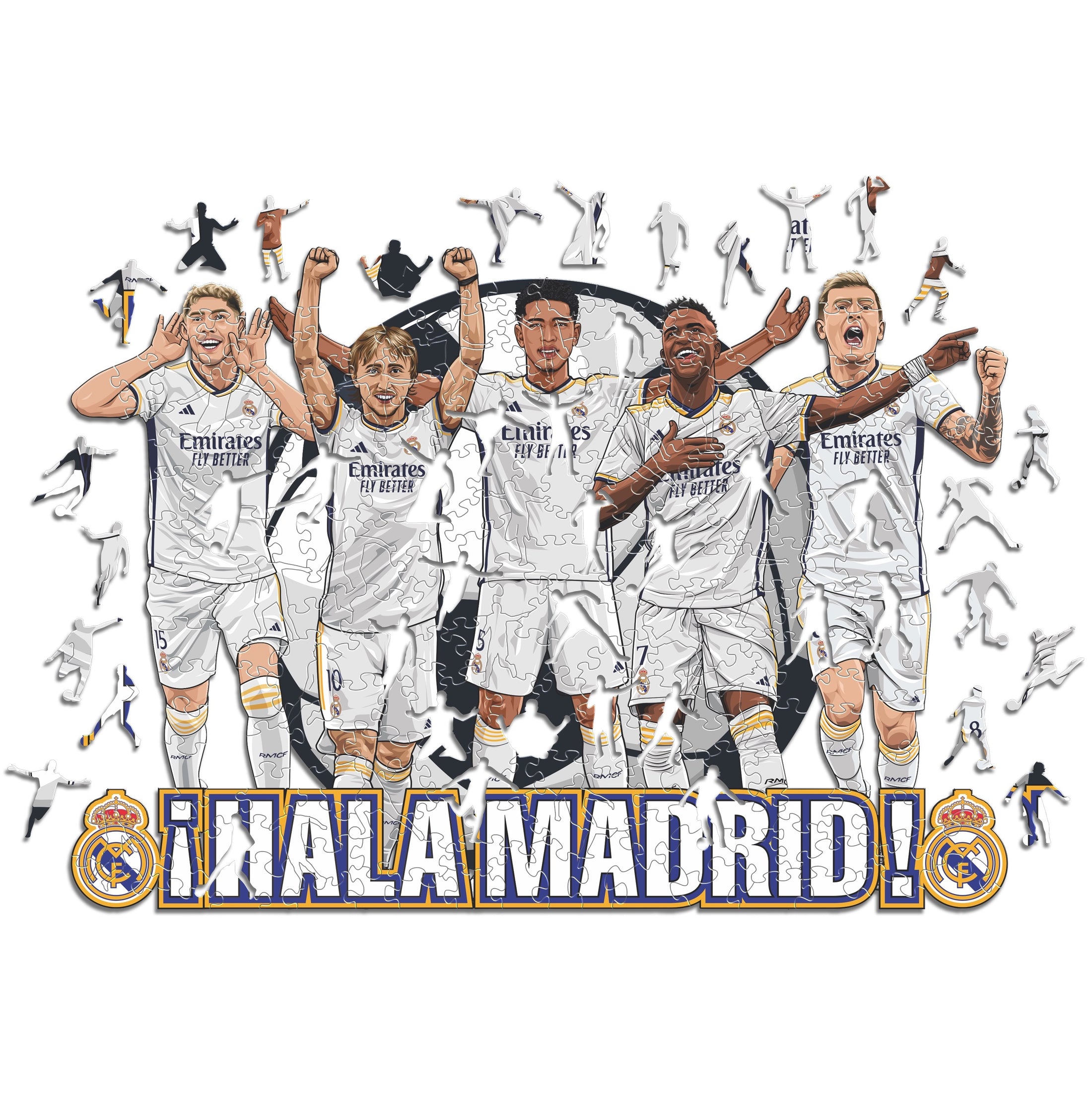 Real Madrid CF® 5 Players - Wooden Puzzle (LIMITED EDITION) – Iconic ...