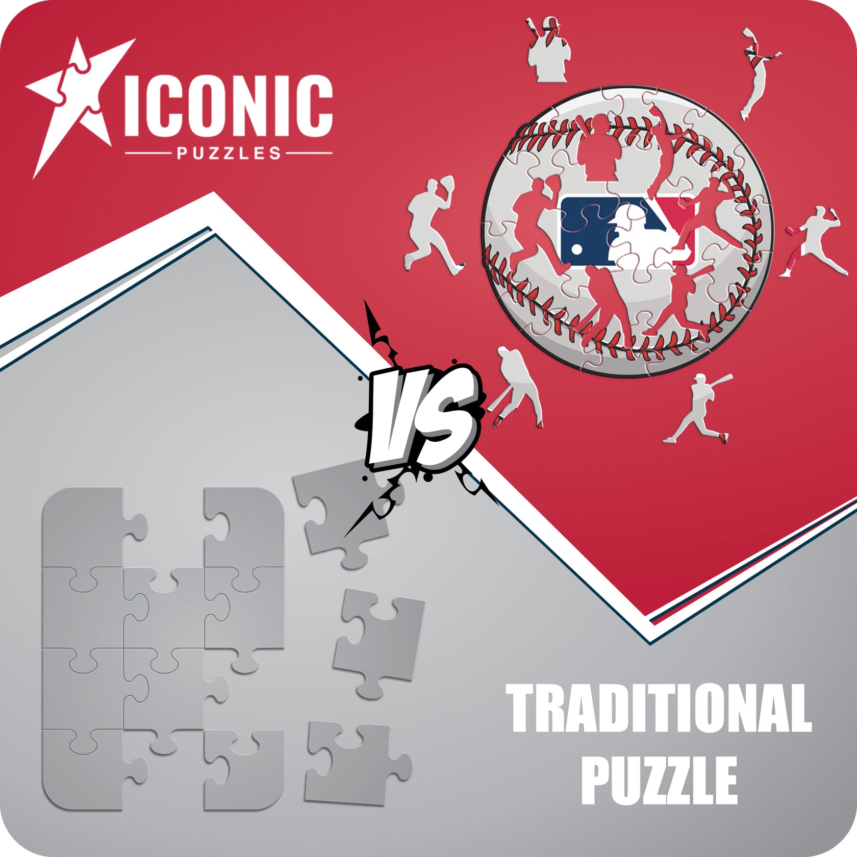 Chicago Cubs™ - Wooden Puzzle – Iconic Puzzles