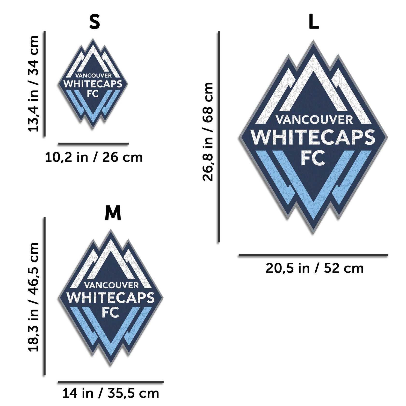Vancouver Whitecaps® Logo - Wooden Puzzle – Iconic Puzzles