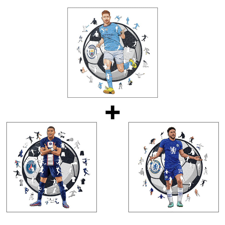 © Licensed Soccer Players Wooden Puzzles – Iconic Puzzles