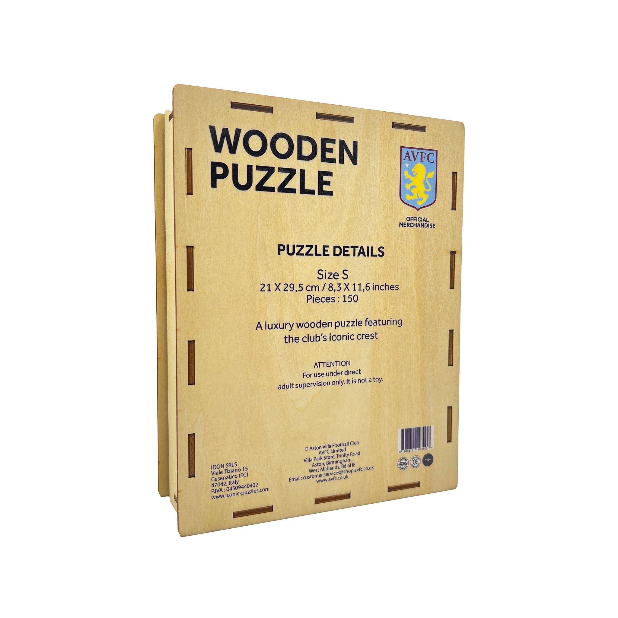 Aston Villa FC® Logo - Wooden Puzzle – Iconic Puzzles