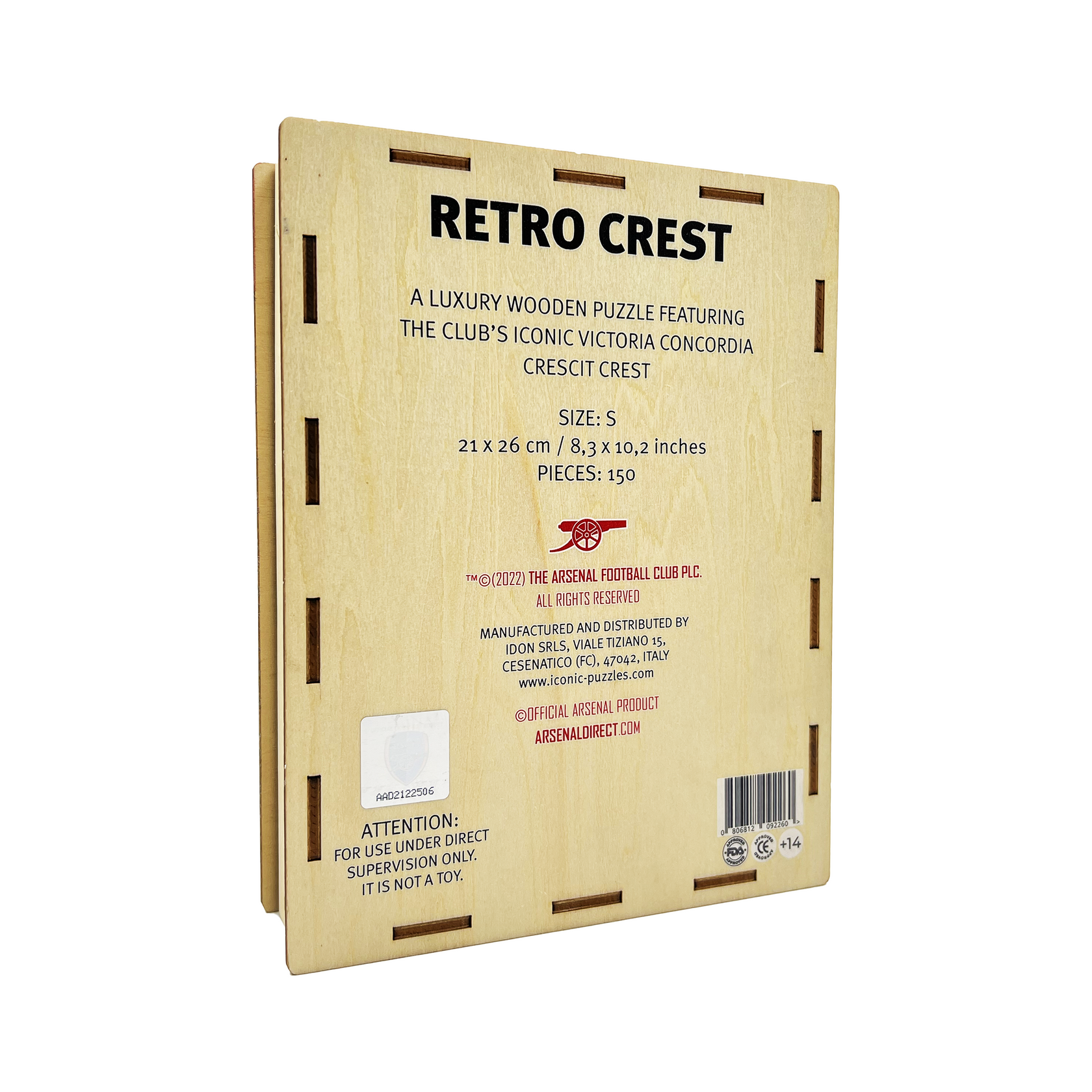 Arsenal FC® Retro Logo - Wooden Puzzle – Iconic Puzzles