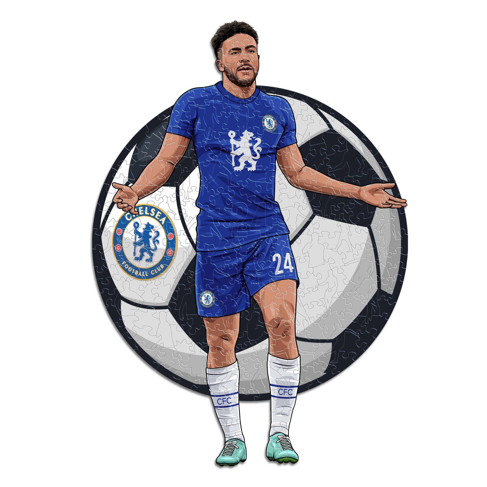 Reece James - Wooden Puzzle – Iconic Puzzles