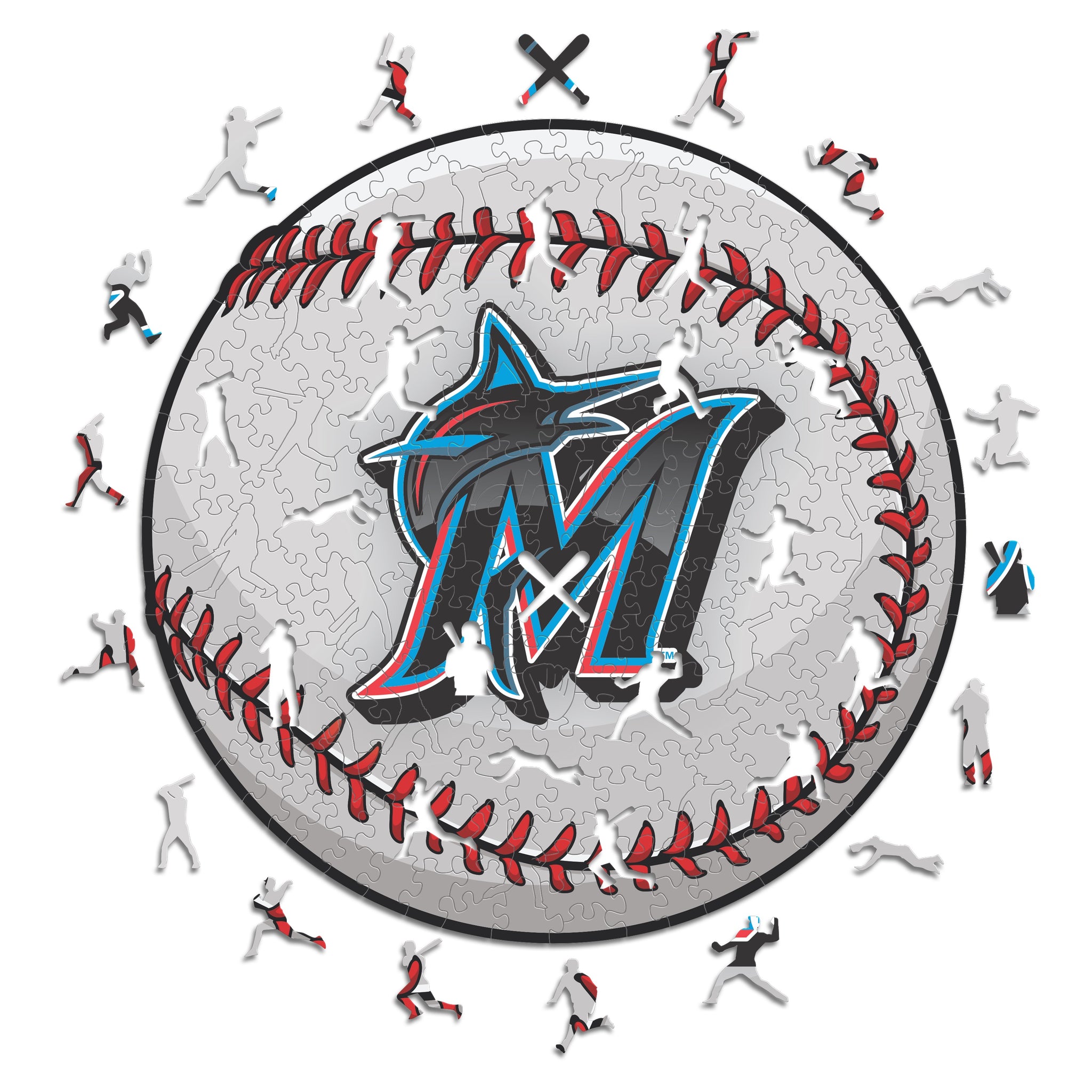 Miami Marlins™ - Wooden Puzzle – Iconic Puzzles